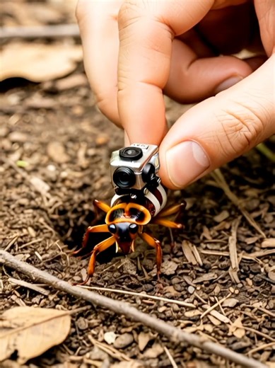 Micro Camera on a Cockroach Exploring a Massive Underground Colony | Real POV Description: What happens inside a cockroach colony? In this ultra-realistic scientific-style footage, a tiny micro research camera is mounted on a cockroach’s back to capture a true point-of-view journey underground. The cockroach enters its nest tunnel and moves through narrow passages into a massive hidden colony filled with hundreds of cockroaches, egg clusters, and constant activity. The mounted LED light reveals 