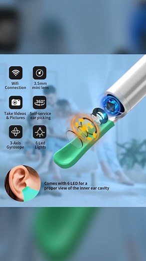 Ear Cleaner Camera WiFi, USB-C, IPX7, App-Control – EarStick Mini – AliExpress