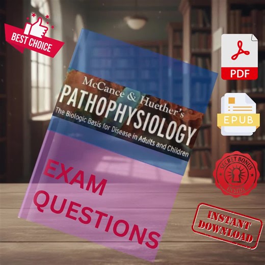 Mccance and Huether’s Pathophysiology: the Biologic Basis for Disease in Adults and Children 9th|500  Question Answers With Rationales | PDF - Etsy