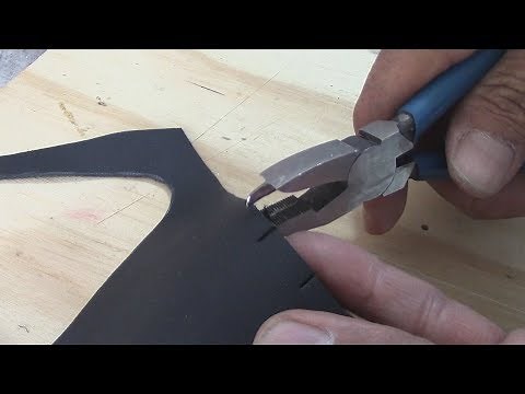 A Homemade Upholstery Pattern Notcher - Car upholstery