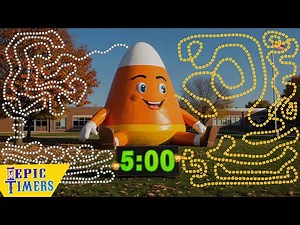 5 Minute Bomb Timer with music Candy Corn relaxing timer for classrooms