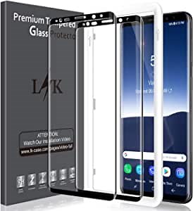 LK [2 Pack] Screen Protector for Samsung Galaxy S9 Plus Tempered Glass [Full Adhesive] HD Clear Easy Installation Alignment Frame [Fit with Most Cases] with Lifetime Replacement Warranty