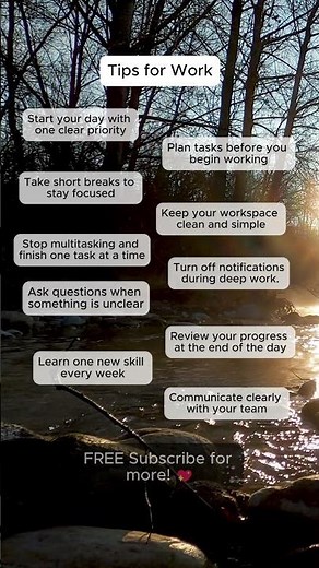 Work Tips That Make You More Productive