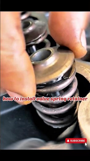 how to install valve spring retainer #carrepairtutorial #carrepairtips #tools #repair