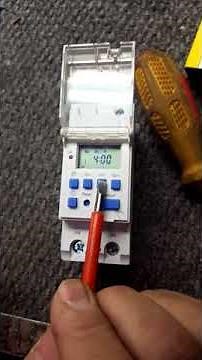 How to program Geyser time on off times