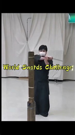 (World Sword Challenge) Quick 4combo slash before fallen tatami #battojutsu #swordchallenge
