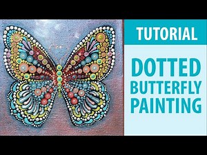 Dotted Butterfly Tutorial - Step-by-step dotted butterfly pattern - dotting pattern