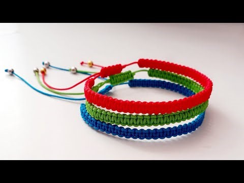 Easy DIY Single-Color Sliding Knot Bracelet | Tutorial