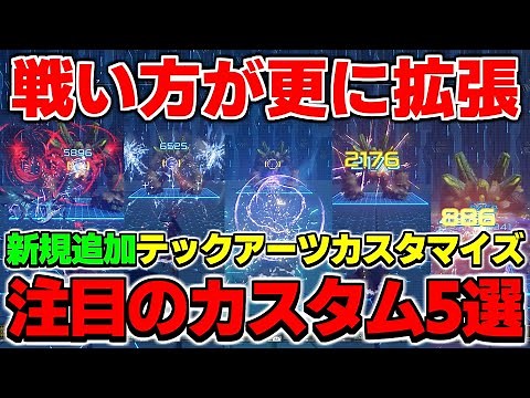 新たに追加された「テックアーツカスタマイズ」の中で特に注目すべきカスタムを5つご紹介！【テックアーツカスタマイズ】【PSO2NGS】【NGS】