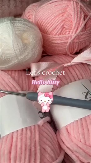 Knot and Thread on Instagram: "🐱✨ Let’s crochet Hello Kitty — mini edition! In this short tutorial, I’ll guide you through how to make a cute Hello Kitty amigurumi step by step. Perfect for beginners & kawaii lovers alike. Save this and try it yourself! Tag me when you finish yours 💕 #crochet #crochettutorial #hel­lokitty #crochethellokitty #amigurumi #kawaiicrochet #easycrochet #crochetforbeginners #mini­crochet #crochetplush #DIYcrochet #crochetlove #crochetcommunity #crochetproject #crochet