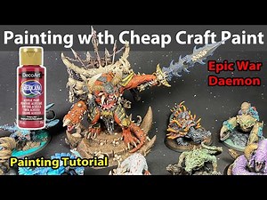 Using Cheap Craft Paints for Miniatures