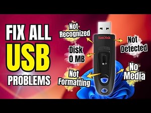 FIX Corrupted USB or SD Card | USB not Detected | USB not Formatting (2025)