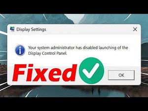 Fix Control Panel Disabled by Administrator Disable Control Panel and Settings