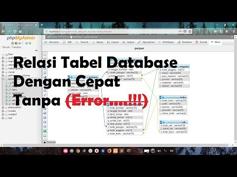 Tutorial Cara Relasikan Tabel di phpmyadmin