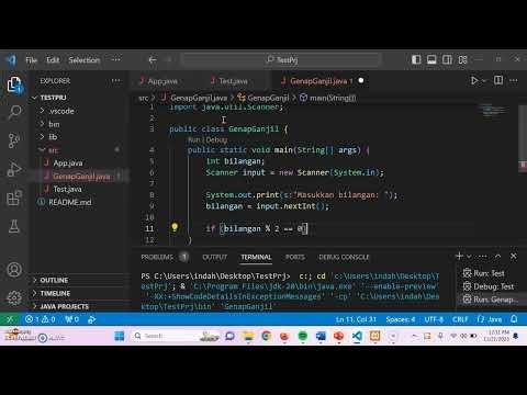 Program Bilangan Genap Ganjil dengan Java