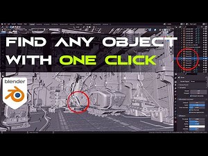 Find ANY OBJECT with one click in Blender