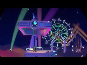 Astro Bot Rescue Mission Level 4-2 Neon Nightride 100% Walkthrough 8 Robots + Chameleon
