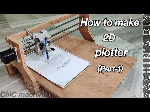 How to make 2D plotter at home | Writting machine | CNC plotter | Sachin's Diy