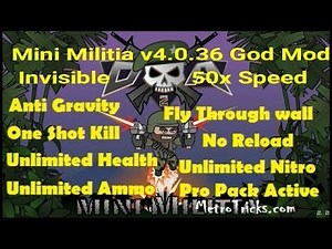 Mini Militia invisible and wall hack v4.0.36{god mod}