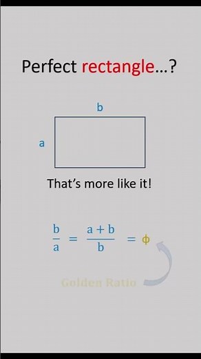 Golden Ratio | You won't believe how simple it is to define perfection! #math #goldenratio #maths