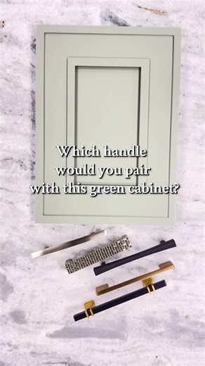 Choosing Handles for Craftsman Lily Green Shaker Cabinets