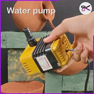 Beautiful Styrofoam Fountain with Terracotta Pot and Natural Waterfall Effect 💦🏺 #diy #styrofoam #terracotta | RusticKraft