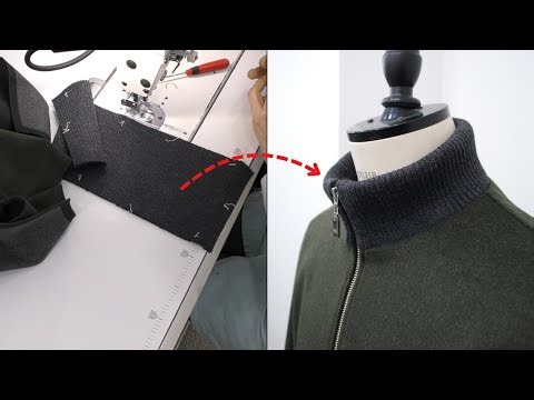 Easy Sewing Tips 🧵✂ Rib Collar in a Bomber Jacket