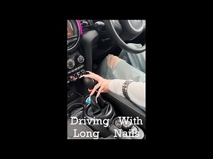 Driving A Stick Shift (Manual) With Long Natural Nails - ASMR Driving Sounds - Hand Brake