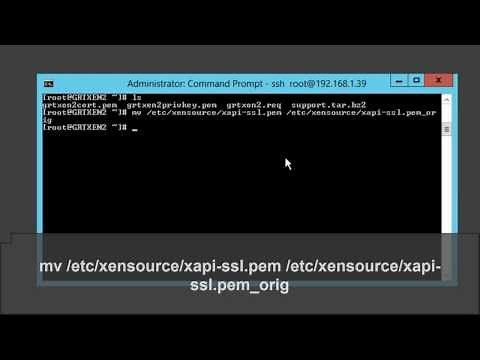 Citrix Xenserver Replace SSL Certificate