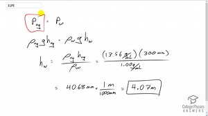 OpenStax College Physics Solution, Chapter 11, Problem 31 (Problems and Exercises)