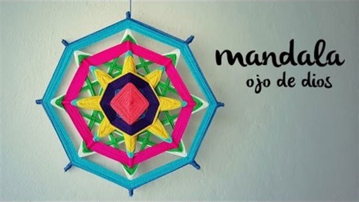 Tutorial: Ojo de Dios Huichol a Mano | Mándala de Lana