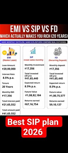 Mutual Fund SIP vs EMI #Shorts