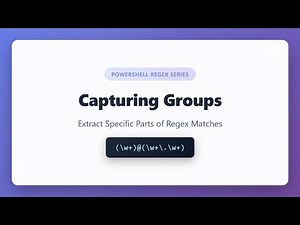 PowerShell Regex Capturing Groups: Extract Matched Text Like a Pro