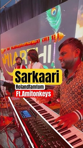 Sarkari Garba Theme | Roland Fantom 🎹 | Live Keyboard Performance & Tutorial | Amit on keys