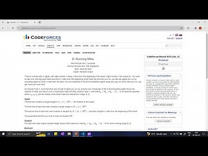 D. Running Miles | Solution | Logic | Codeforces Series | Pupil to Master | (Rating 1700) | 4