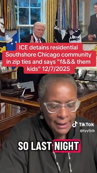 lCE detains residential Southshore Chicago community in zip ties and says