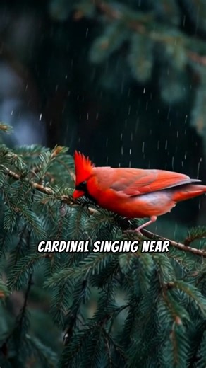 Cardinal singing near you.... #cbfp #cardinalbird | We are Cardinal Lovers