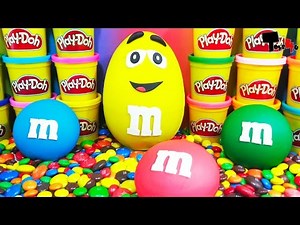 M&M's Surprise Eggs Play Doh. Part 2