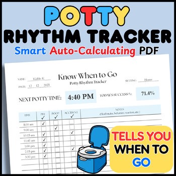 Auto-Calculating Potty Rhythm Tracker (Desktop Version) | Toileting Log Parents
