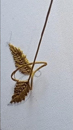 How to leaf stitch pattern | leaf stitch embroidery tutorial | leaf stitch for beginners