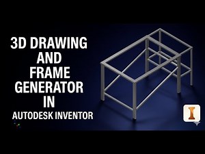 3D Drawing and Frame Generator in Autodesk Inventor | Automatic Sand Sieving Machine (Part 1)