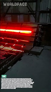 Inside a Steel Mill: Red-Hot Rebar Cooling Process Explained