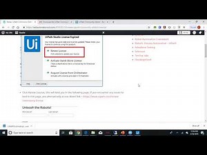 RPA using UiPath - Tutorial#2 - How to renew UiPath Community Edition License