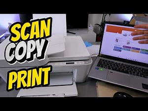 HP Deskjet 4100 All In One Printer: How To Scan ,Copy and Print Tutorial