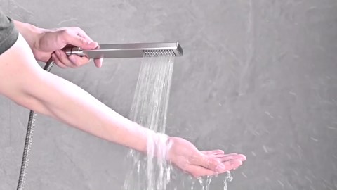 BWE Single-Handle 2-Spray Shower Faucet 2.5 GPM with Easy to Install Pressure Balance Valve in Brushed Nickel A-95012-N