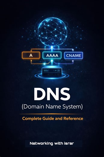 Master DNS Like a Pro — From Basics to Advanced Records! Download DNS PDF from the first comment👇 #networkingwithisrar #DNS #Networking #CCNA #SystemAdmin #CyberSecurity #ITStudents #NetworkEngineer #TechLearning | Networking with Israr