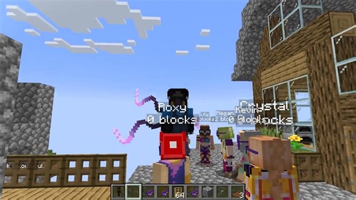 Surviving on One Block But I'm a KPOP DEMON HUNTER with Crazy Fan Girl in Minecraft! #omz #new #viral #video #minecraft #gaming | Omz Gaming