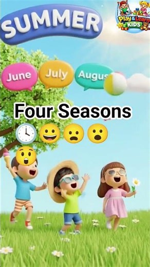 Four Seasons for Kids😷🤒🥶 play learn kids.#shotsvideokids