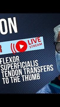 Live surgery Tuesday: Tendon transfer FDS 4 to FPL * Dr.Badia Explains