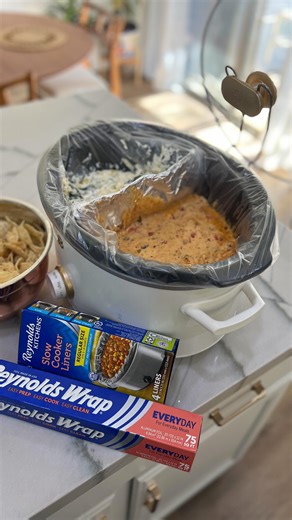 Did you know you can make TWO dips in ONE slow cooker?! 🤯✨ Just use foil as a divider, add a slow cooker liner over it, and boom 🎆 double the dip with zero extra dishes 🙌 Perfect for parties or game day🧀🌶️ | Hip2Save